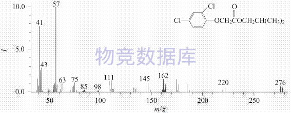 24 滴酸异丁酯24 D Isobutyl Ester1713 15 1参数,分子结构式,图谱信息 物竞化学品数据库 专业、全面