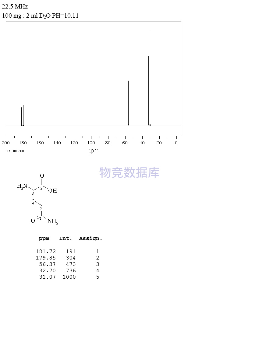 L 谷氨酰胺l Glutamine56 85 9参数,分子结构式,图谱信息 物竞化学品数据库 专业、全面的化学品基础数据库