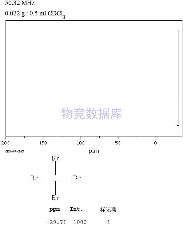 四溴化碳carbon Tetrabromide558 13 4参数,分子结构式,图谱信息 物竞化学品数据库 专业、全面的化学品基础数据库