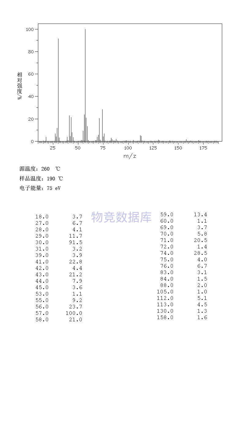 3 2 乙基己氧基丙胺3 2 Ethylhexyloxypropylamine5397 31 9参数,分子结构式,图谱信息